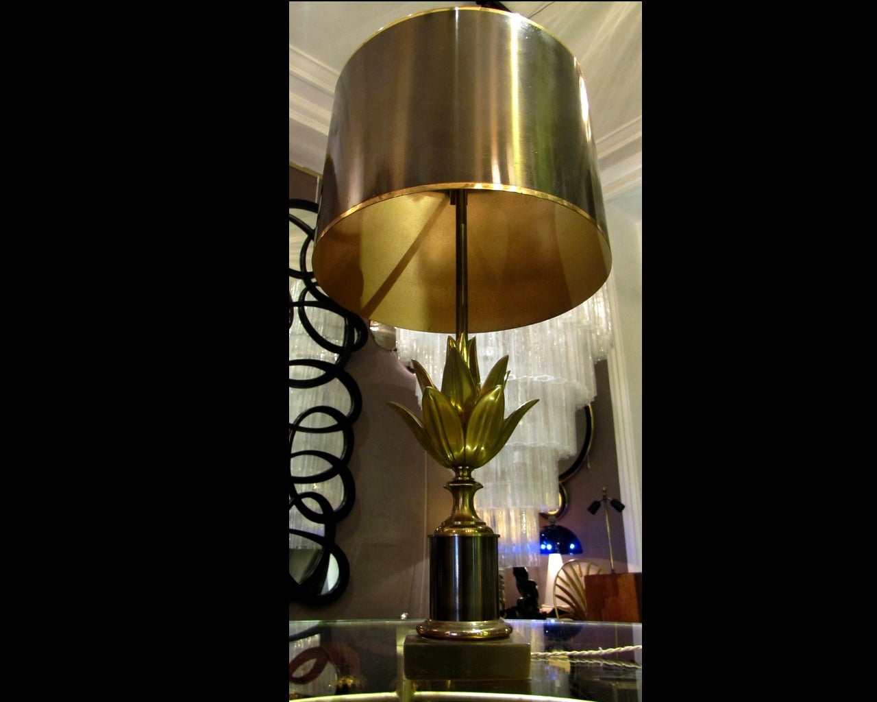 "Lotus" lamp by Maison Charles Paris at 1stDibs | lampe lotus maison ...