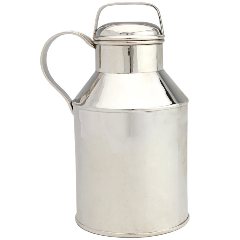 Tuttle For Udall and Ballou Sterling Milk Can Cocktail Shaker at 1stDibs