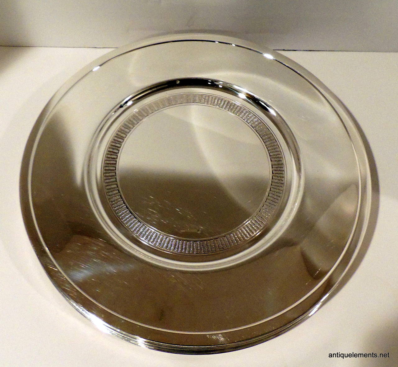 Formal Elegance In This Set Of 12 French Christofle Silver Plated Under ...