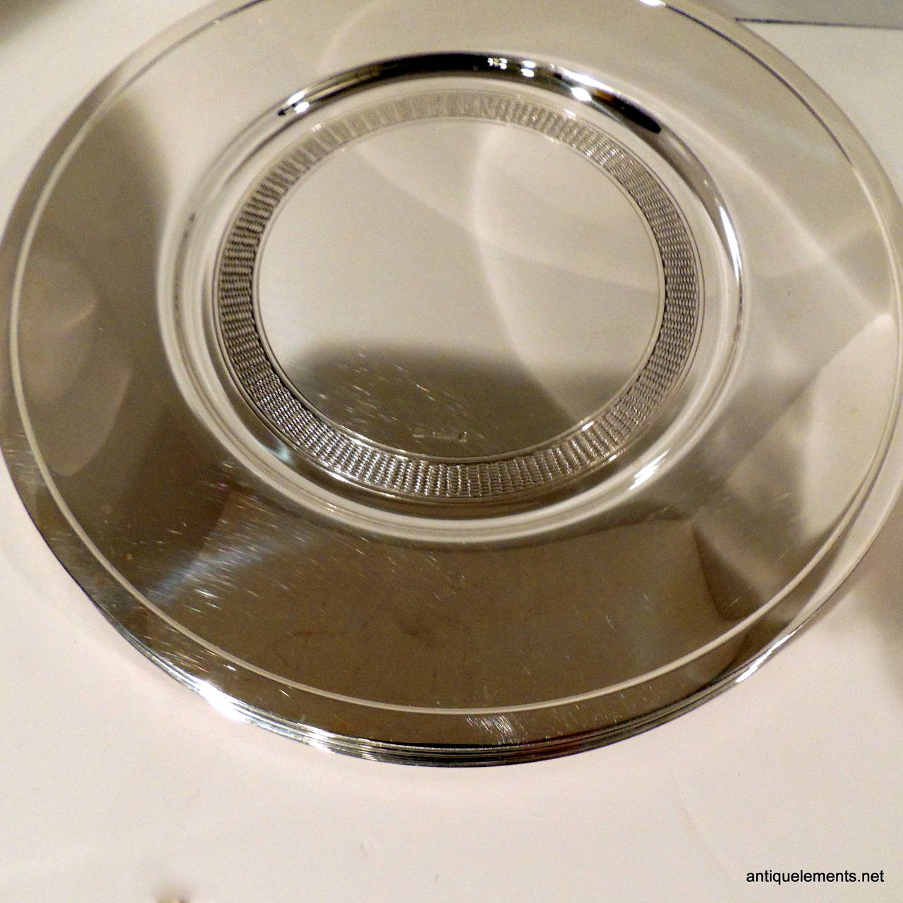 Formal Elegance In This Set Of 12 French Christofle Silver Plated Under ...