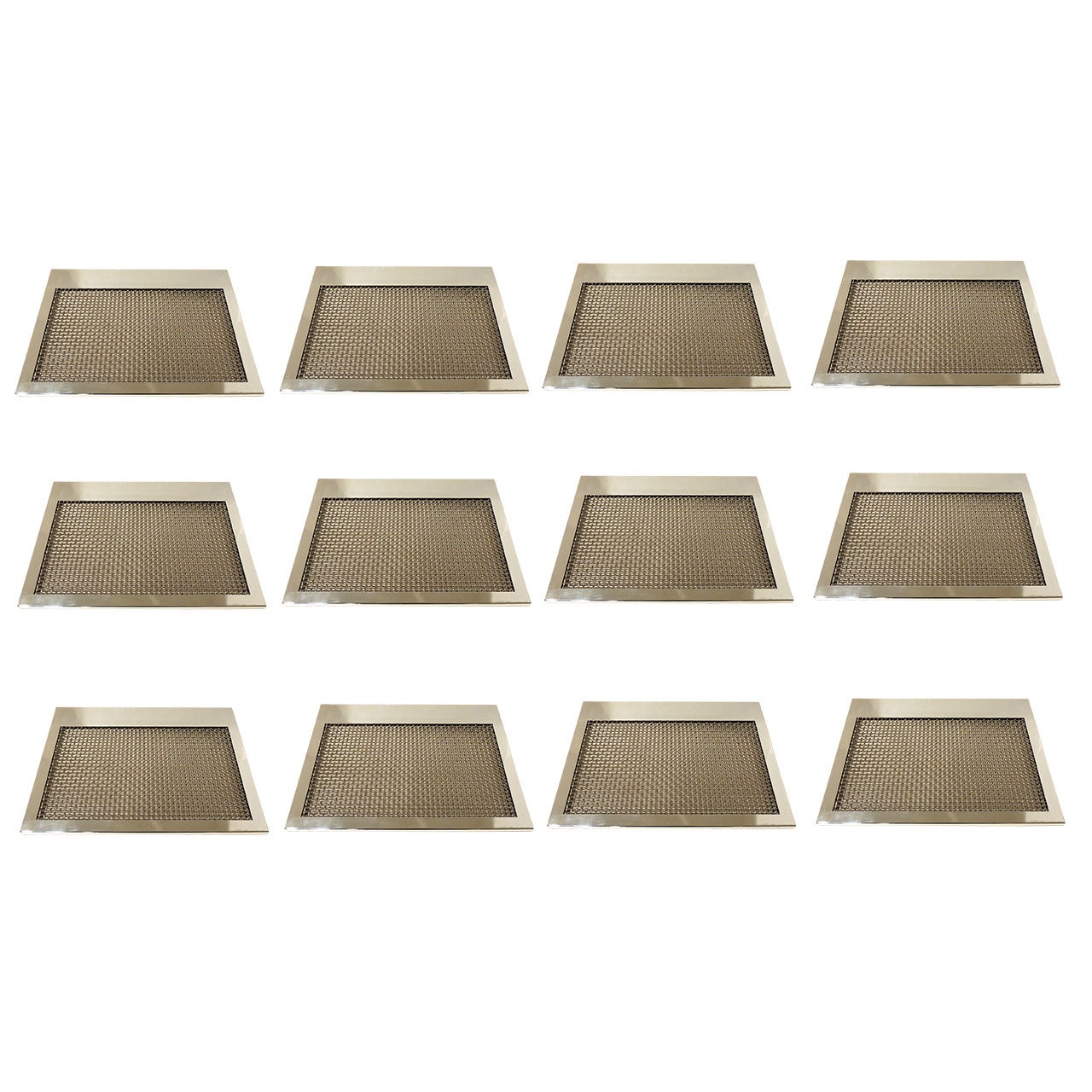 Wonderful Christofle Set of 12 Place Mats at 1stDibs