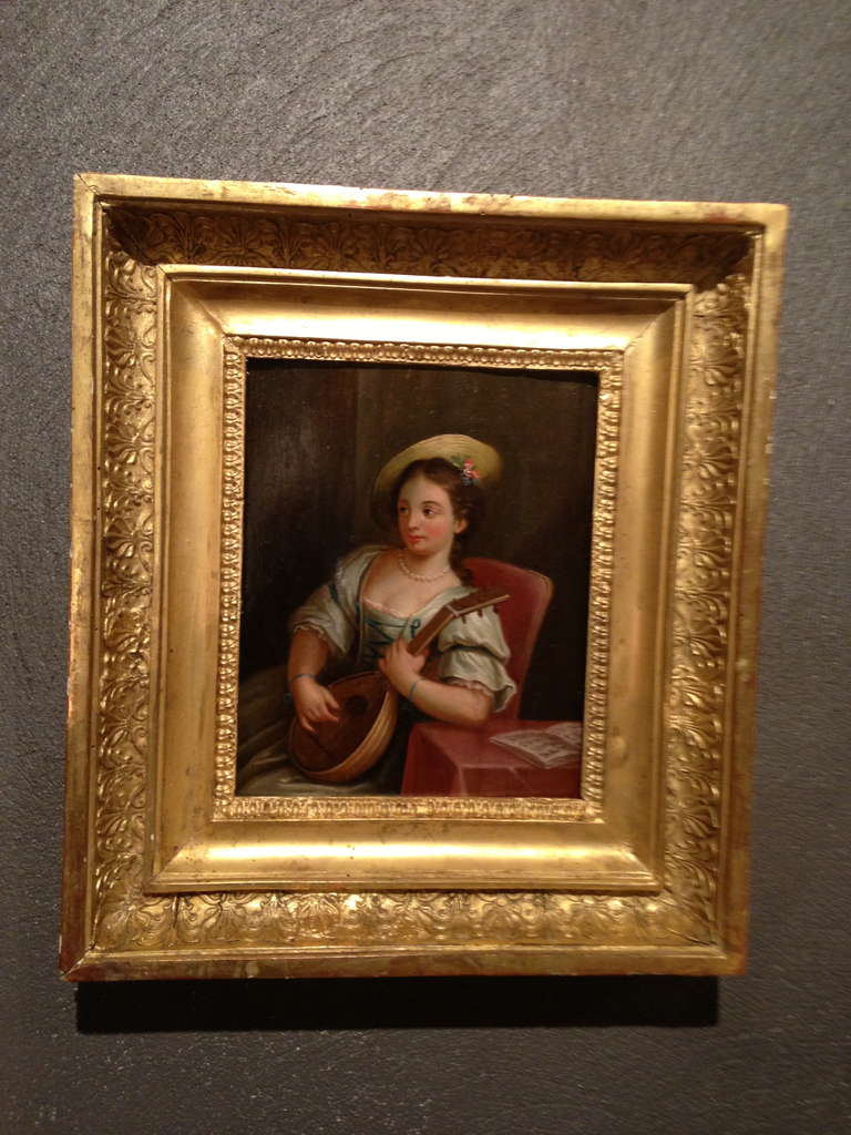 18th Century French "Mandolin Player" at 1stDibs