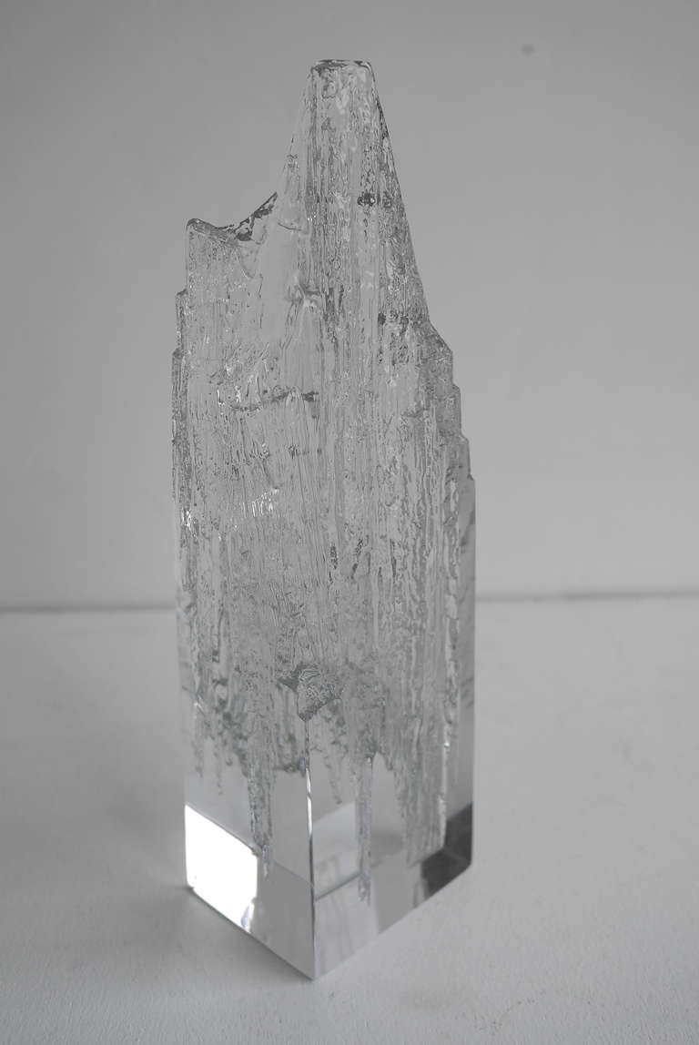 Crystal Iceberg Sculpture by Daum France For Sale at 1stDibs
