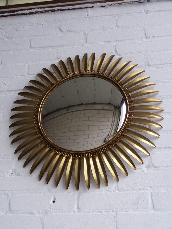 Fish eye sun mirror 1950's at 1stDibs