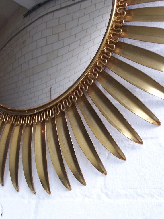 Fish eye sun mirror 1950's at 1stDibs