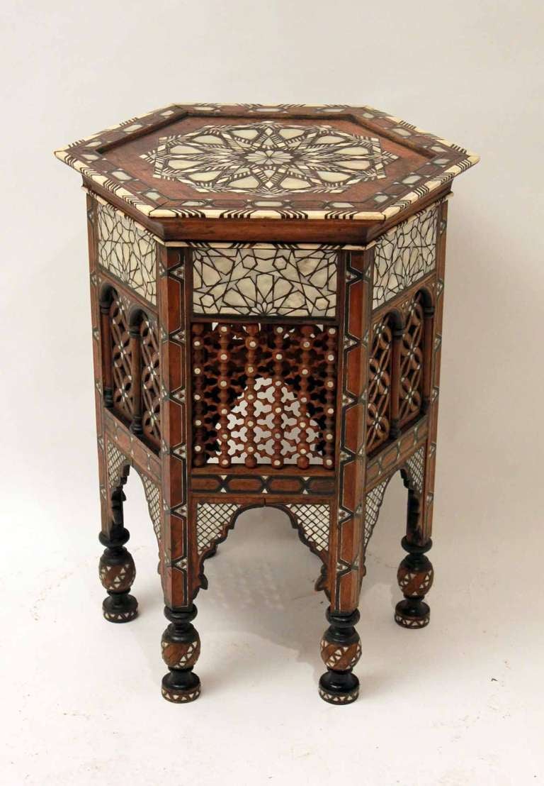 A Decorative Large Scale 19th Century Islamic Table at 1stDibs