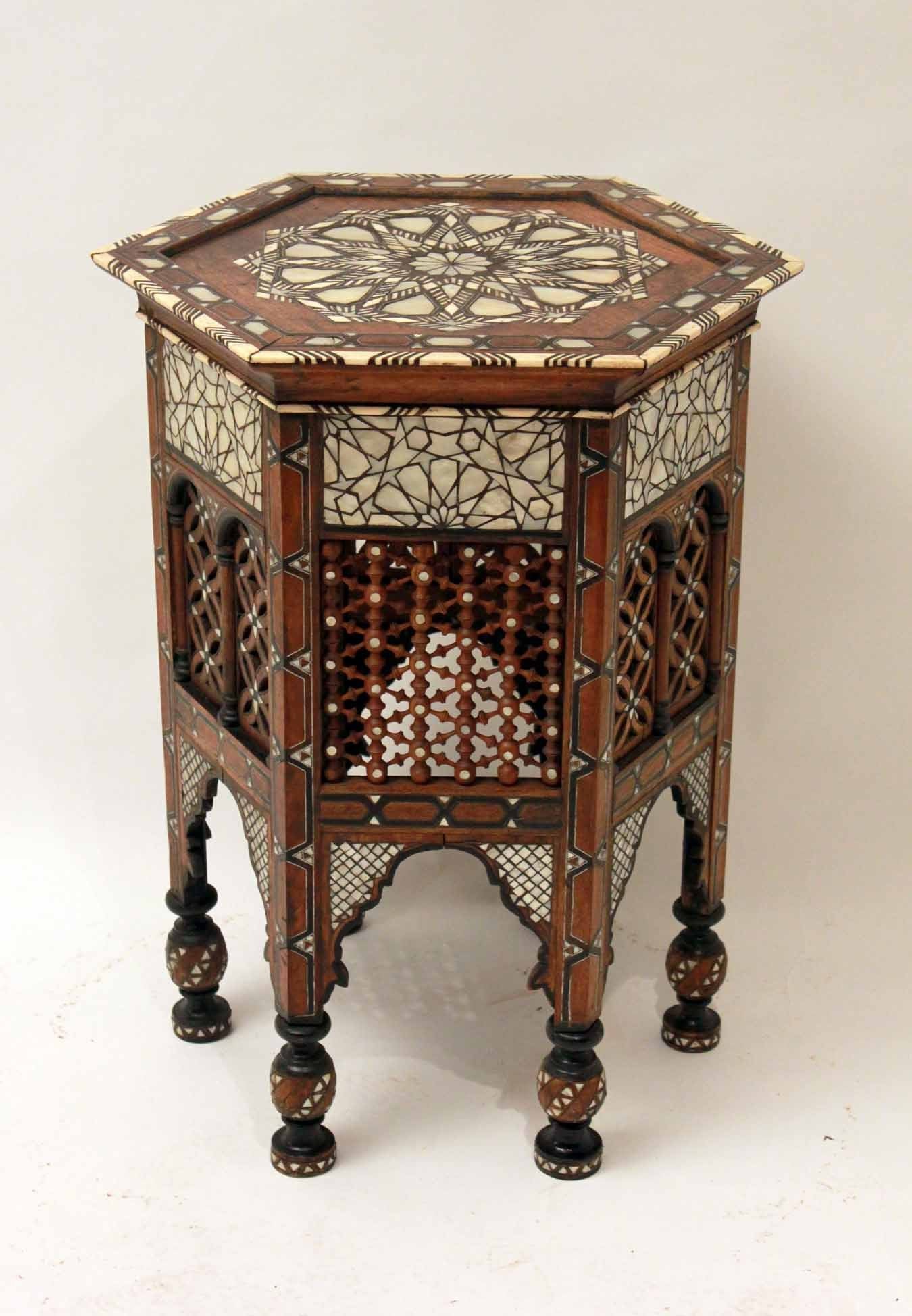 A Decorative Large Scale 19th Century Islamic Table at 1stDibs