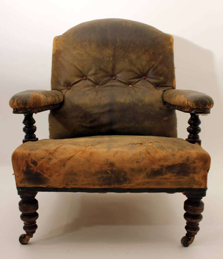 19th Century Gentleman`s Library Chair at 1stDibs