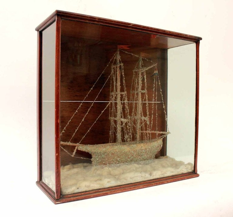 A Rare 19th Century Cased Model Boat For Sale at 1stDibs