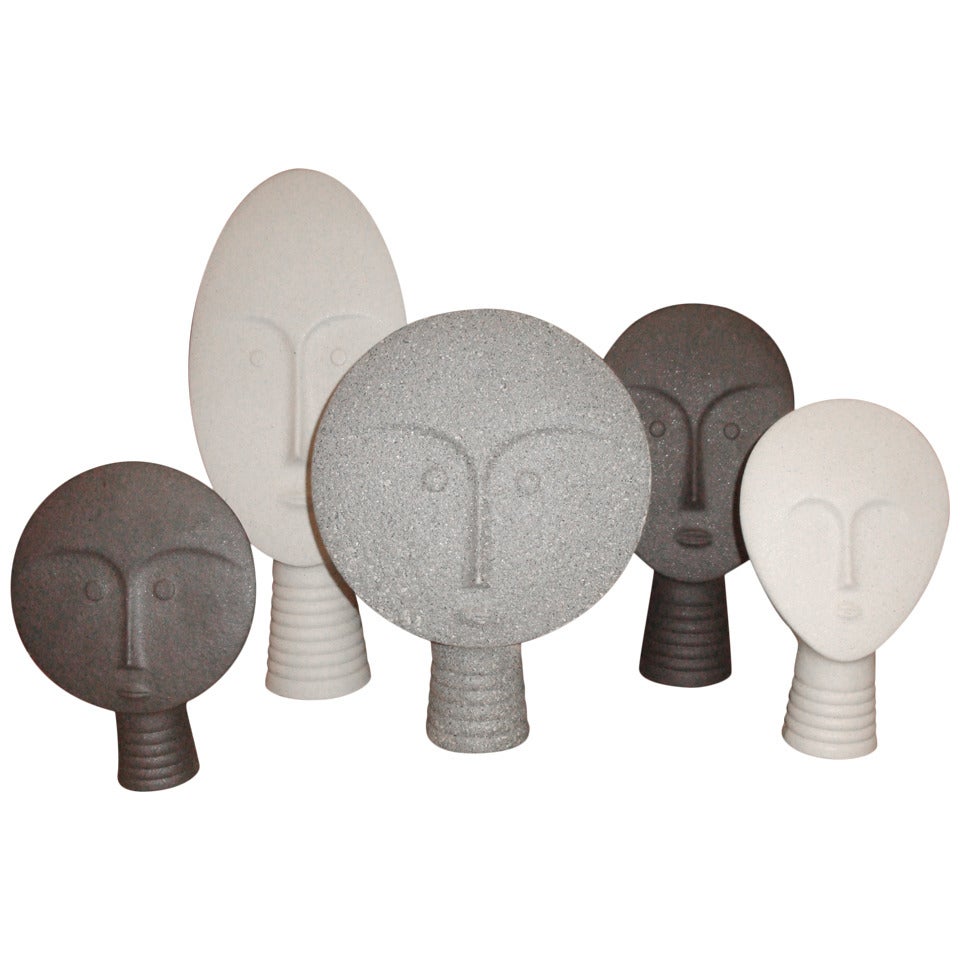 20th Century Italian Pottery Faces at 1stDibs