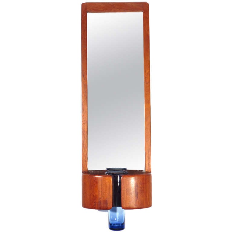 Holmegaard Mirror Bud Vase For Sale at 1stDibs