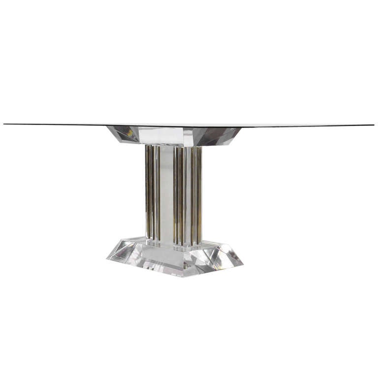 Spectrum Lucite Table For Sale at 1stDibs