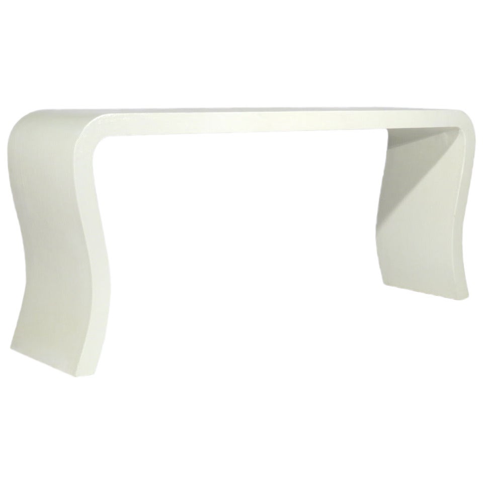 Raffia Console Table at 1stDibs