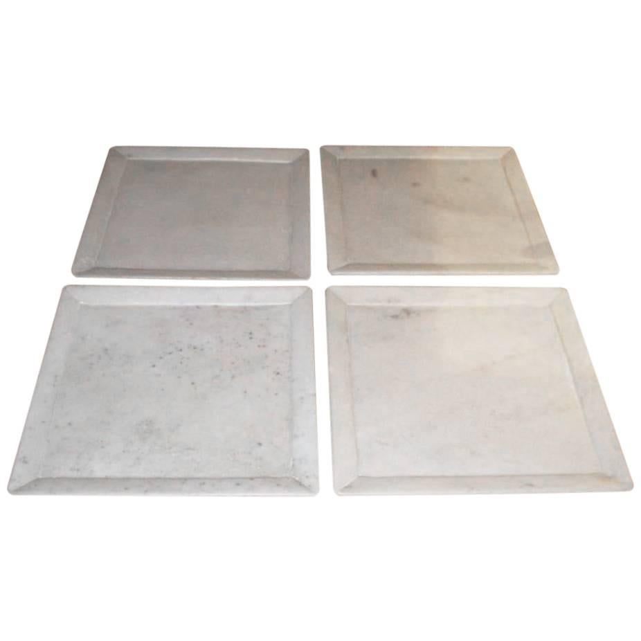 Large Square Marble Plates at 1stDibs