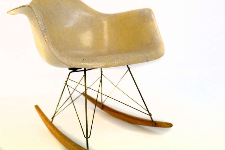 Extreme Rare Rope Edge Eames Rocker, 1st Experimental Base. For Sale at ...