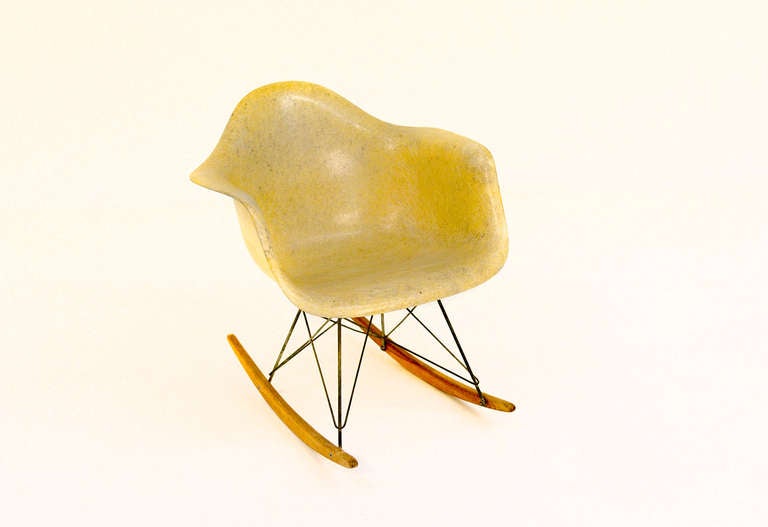 Extreme Rare Rope Edge Eames Rocker, 1st Experimental Base. For Sale at ...