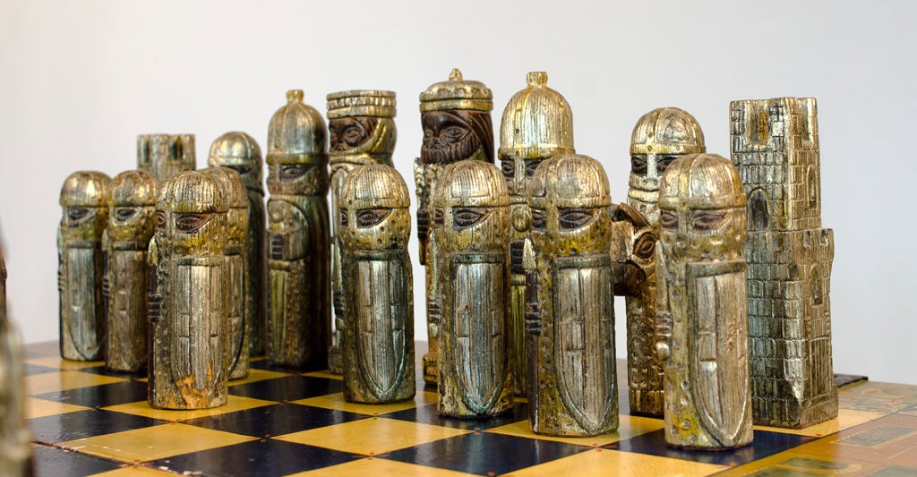 Very Big Rare and Unique Chess Table from Sweden 1850-1900. For Sale at ...