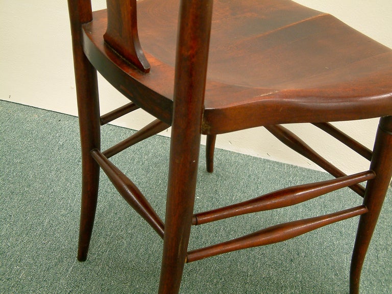 F. H. Conant's Sons Highback Cherrywood Side Chairs at 1stDibs