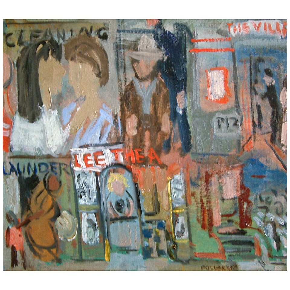 Theresa Pollak "Grace Street Medley" Oil on Canvas at 1stDibs