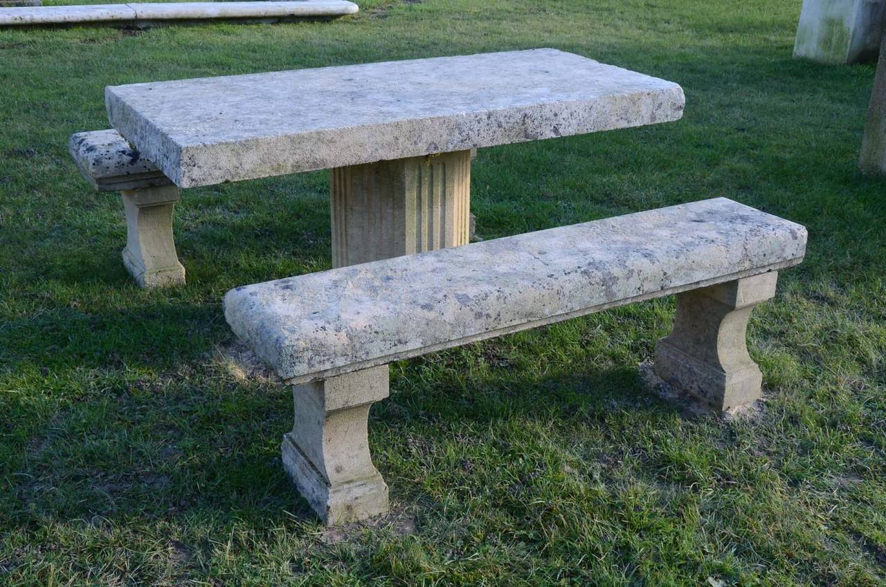 Stone Garden Table, 20th Century For Sale at 1stDibs