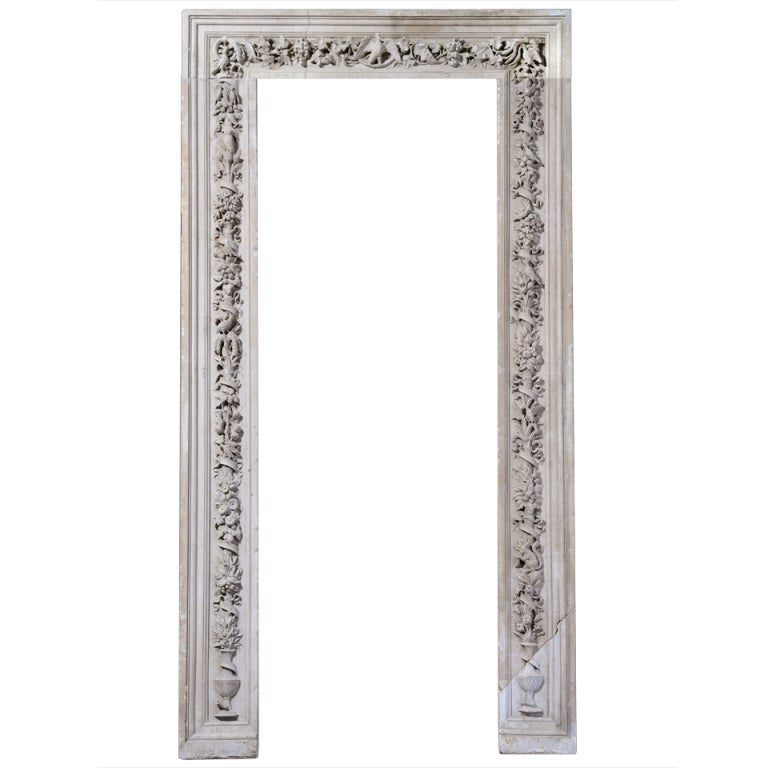 Italian Renaissance style stone doorway at 1stDibs