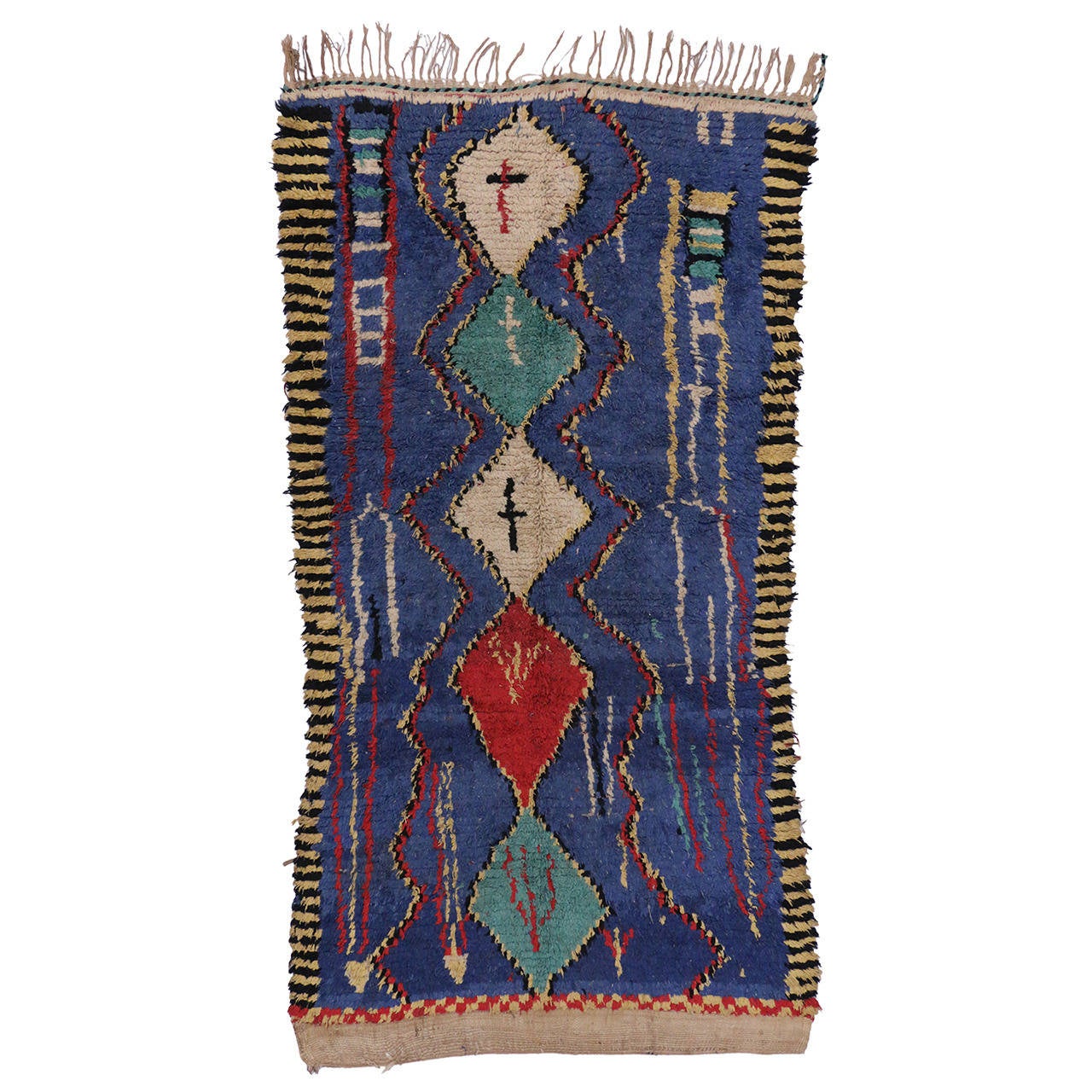 Vintage Moroccan Berber Azilal "Wisdom" Rug at 1stDibs