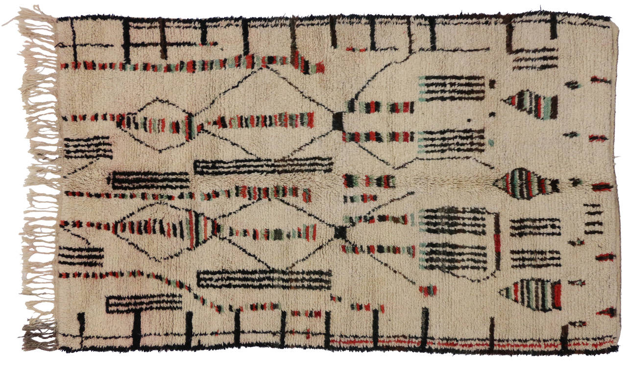 Vintage Berber Moroccan Rug at 1stDibs