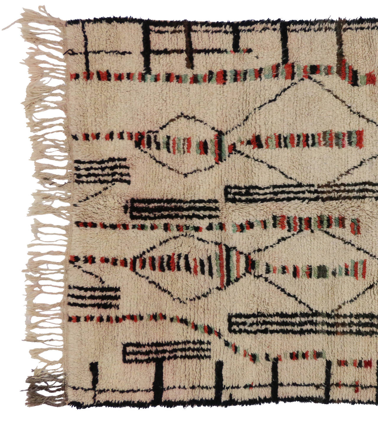 Vintage Berber Moroccan Rug at 1stDibs