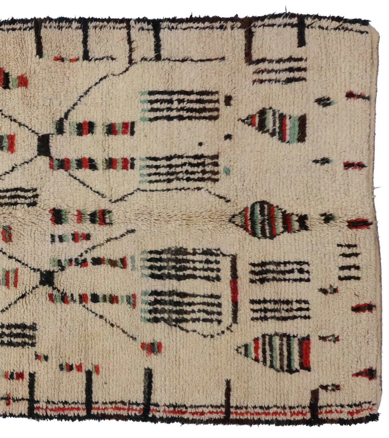 Vintage Berber Moroccan Rug at 1stDibs