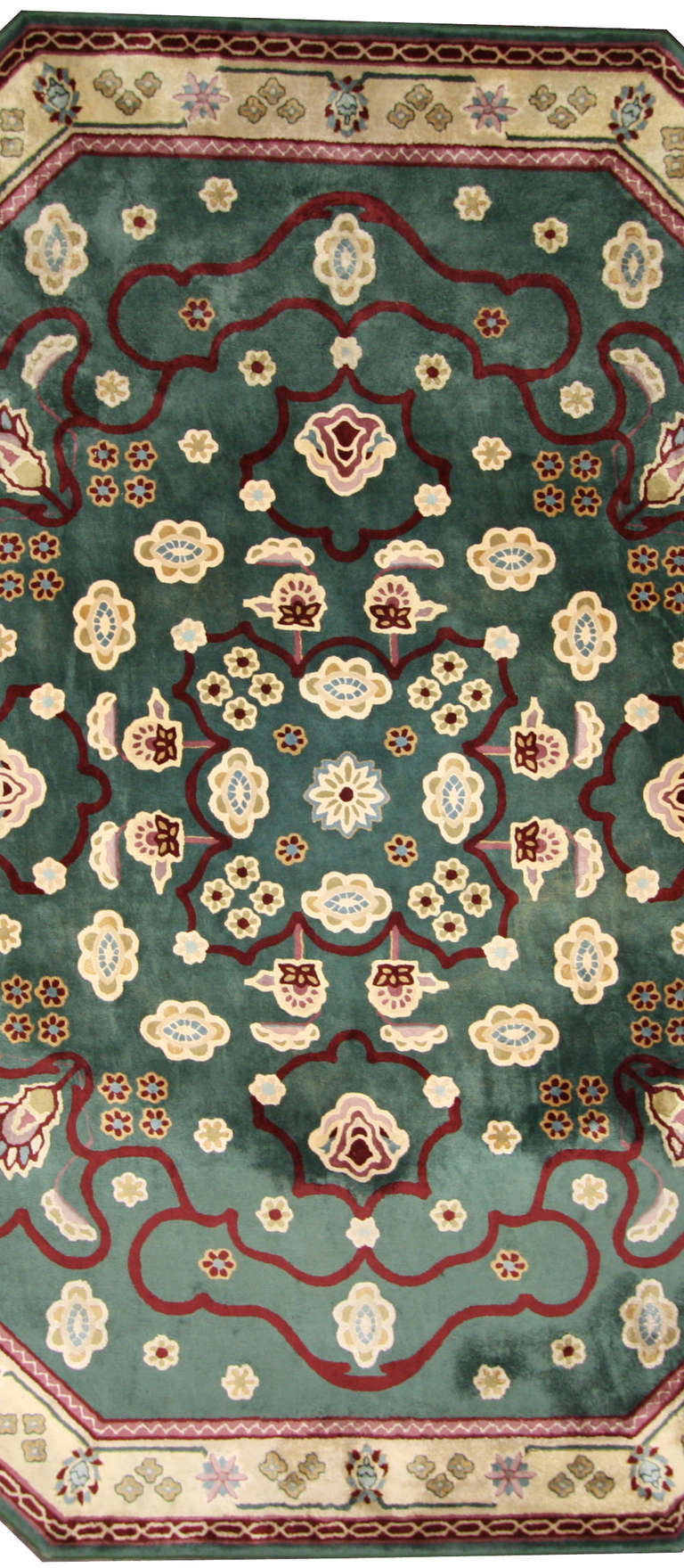 Vintage Oversize Octagon Edward Fields Rug with Regal Old World Style ...