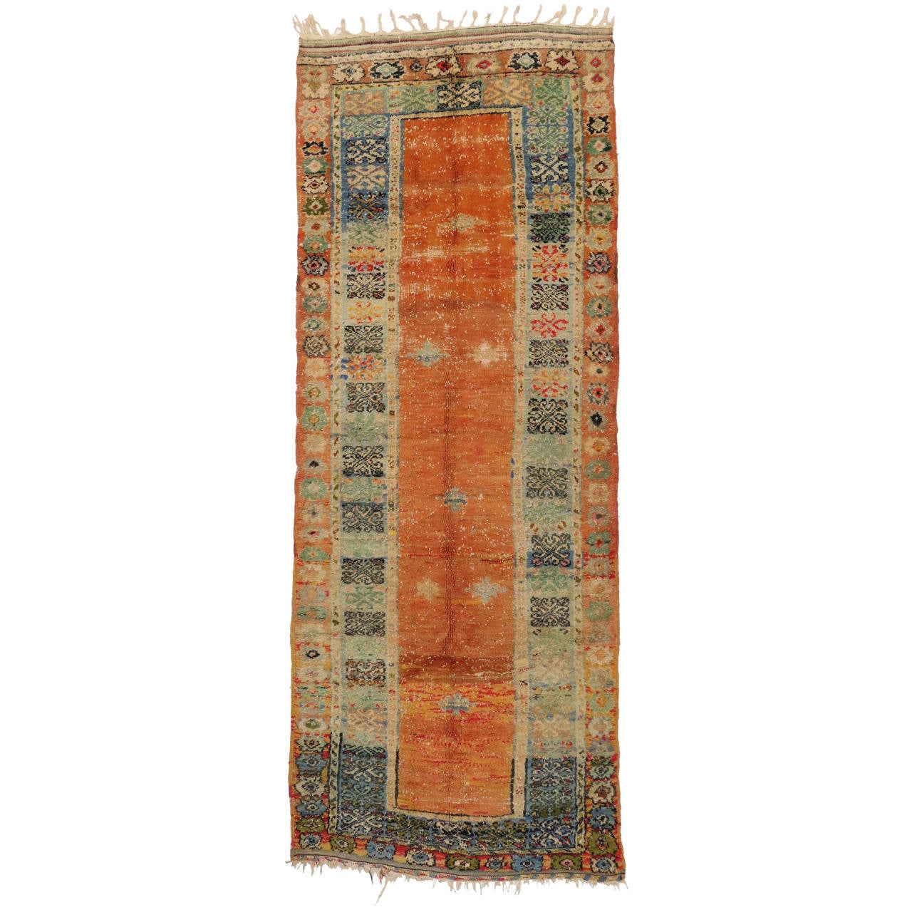 Vintage Moroccan Carpet Runner at 1stDibs