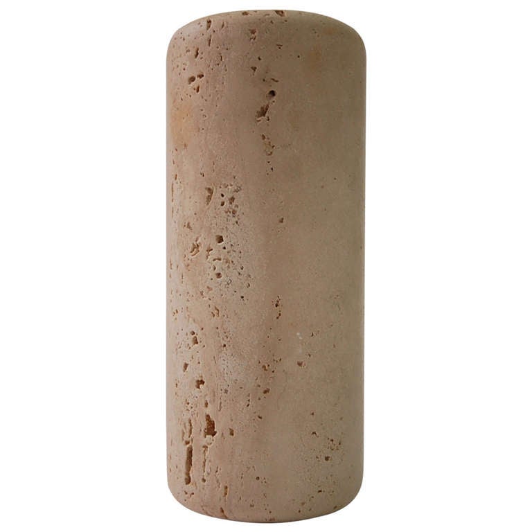Travertine Vase by Raymor at 1stDibs