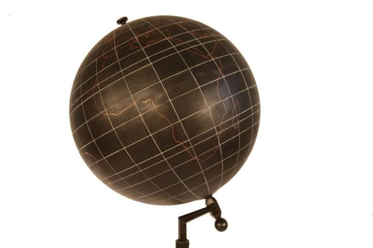 Aviation Training Globe on Steel Stand from Paris at 1stDibs