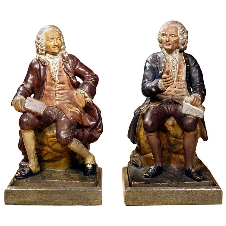 "Voltaire and Rousseau," Figures For Sale at 1stDibs