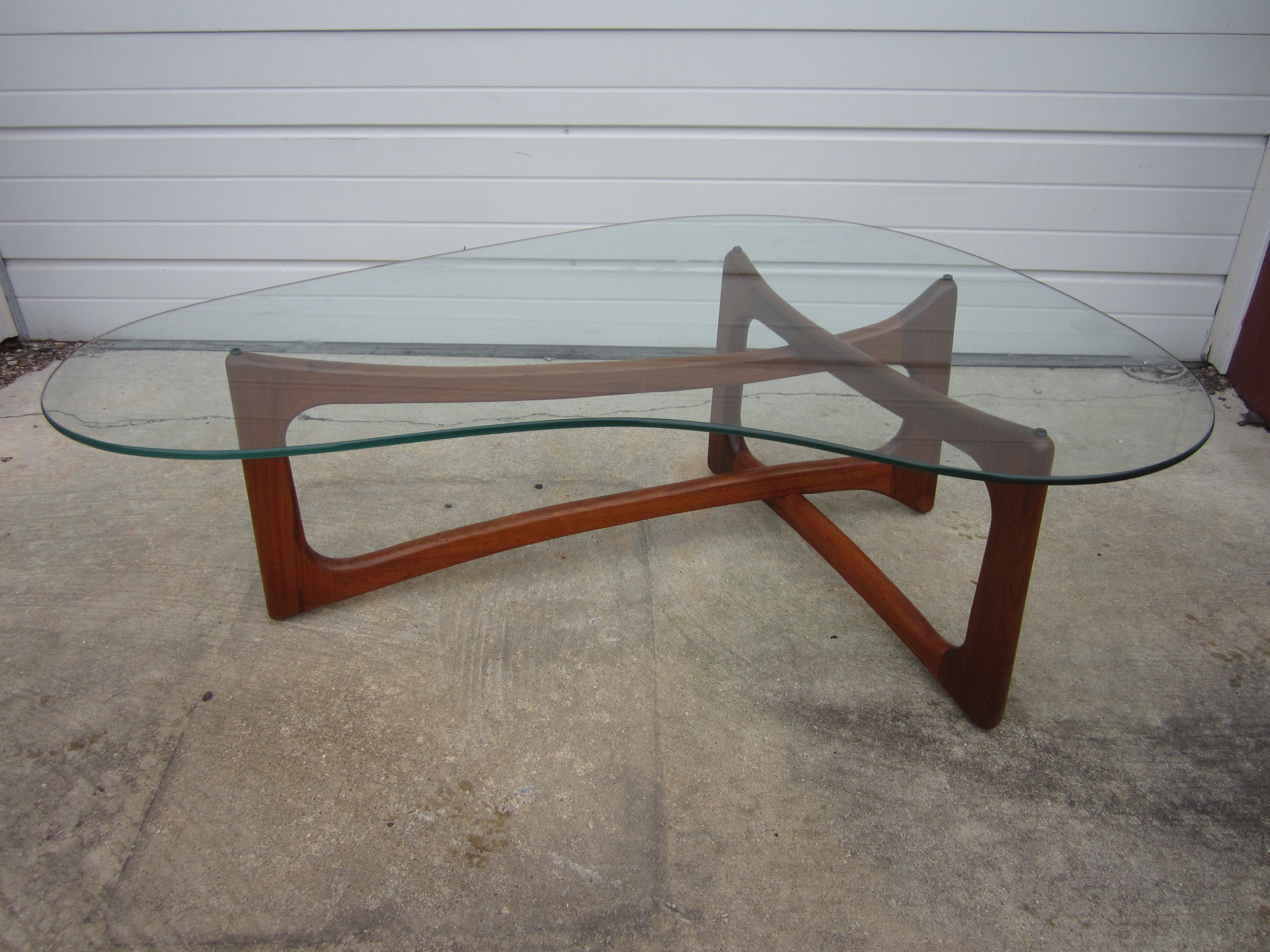 Adrian Pearsall Sculptural Walnut Dog Bone Coffee Table Mid-century ...