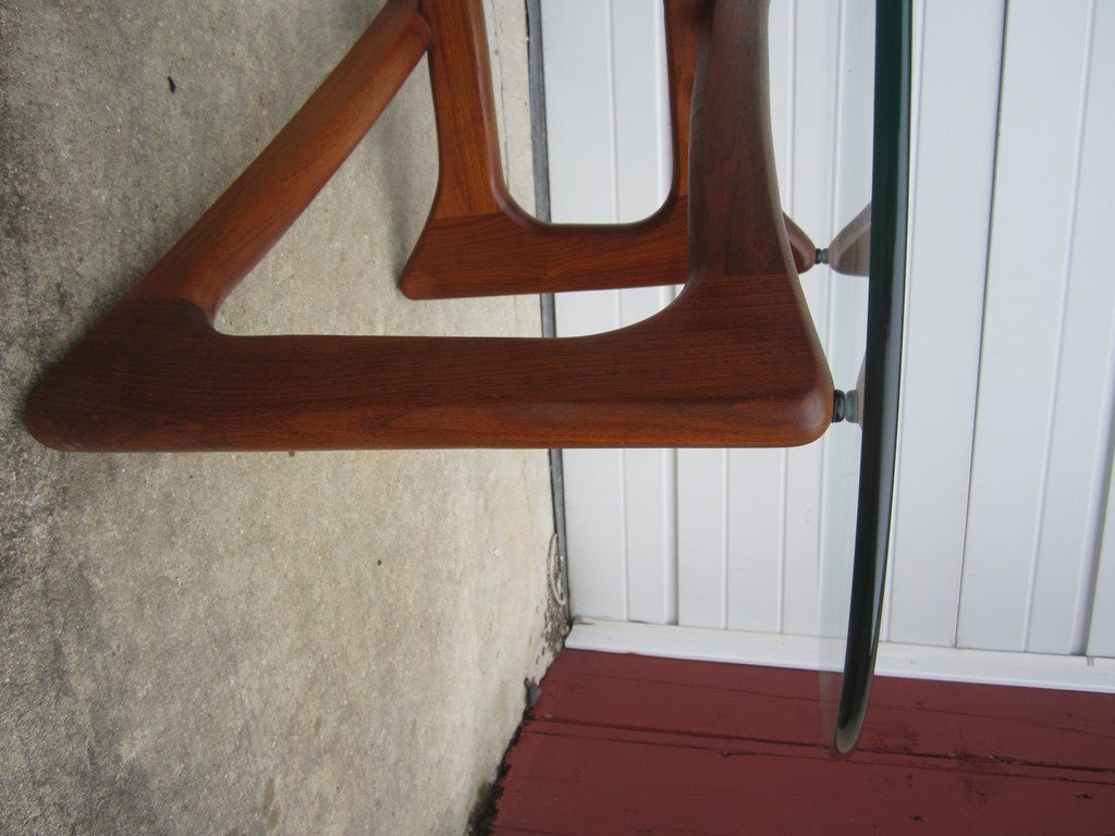 Adrian Pearsall Sculptural Walnut Dog Bone Coffee Table Mid-century ...
