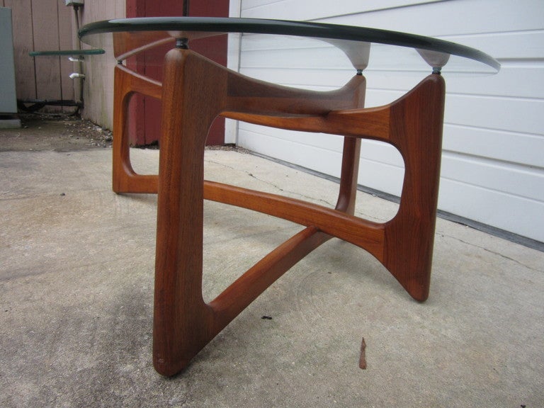 Adrian Pearsall Sculptural Walnut Dog Bone Coffee Table Mid-century ...