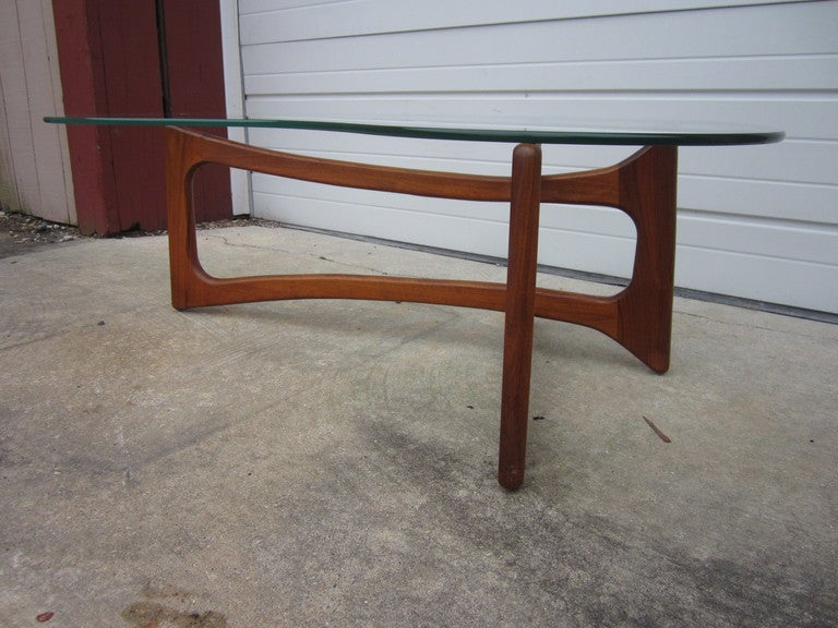 Adrian Pearsall Sculptural Walnut Dog Bone Coffee Table Mid-century ...