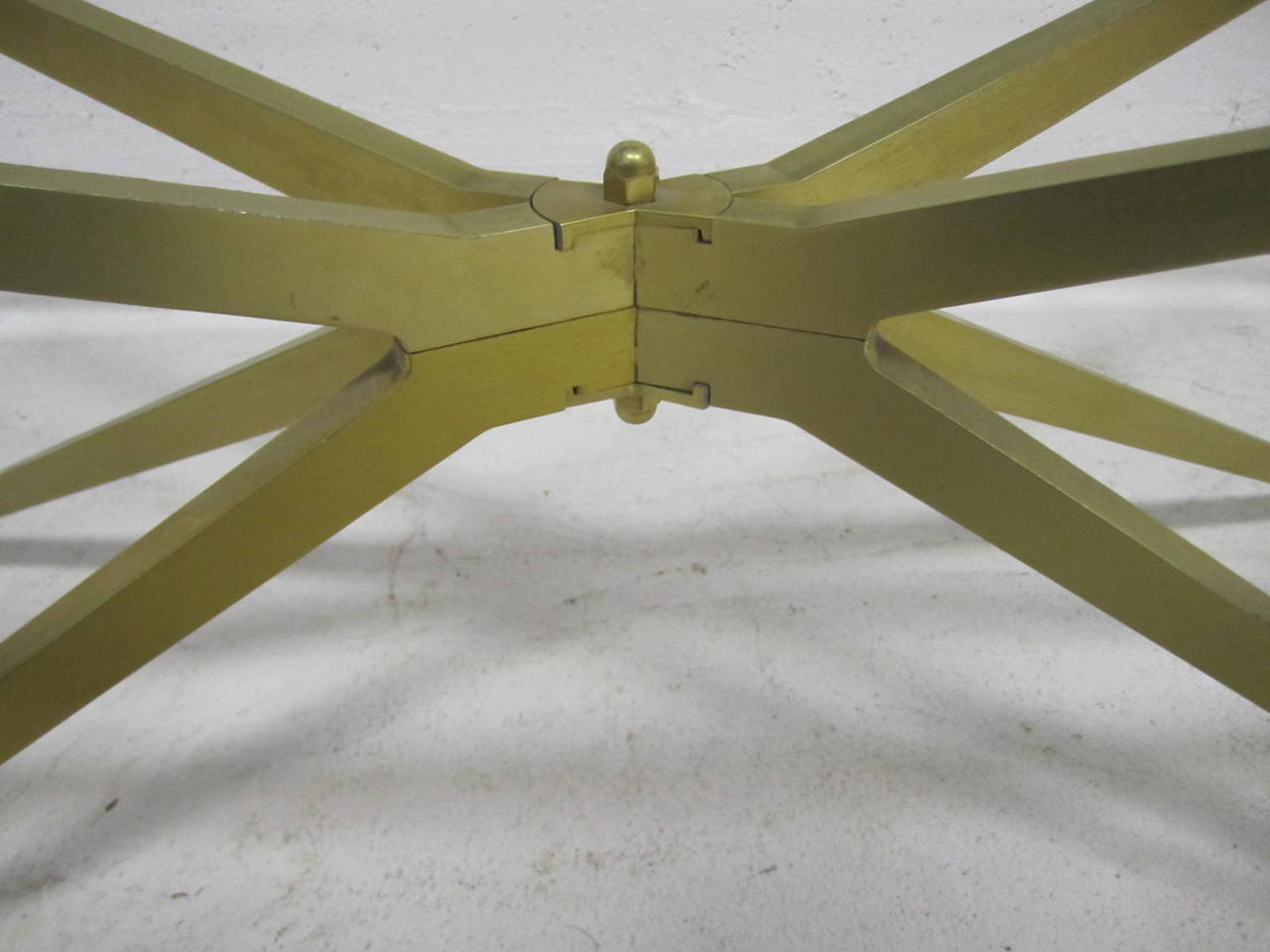 Spectacular Mid-Century Modern Italian, Gold Starburst Coffee Table at ...