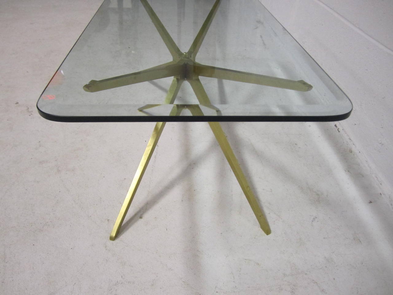 Spectacular Mid-Century Modern Italian, Gold Starburst Coffee Table at ...