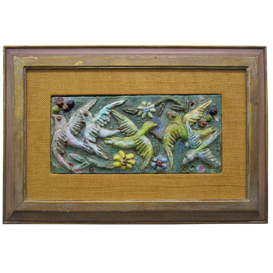 Harris Strong Six Pottery Tile Cityscape Bay Scene For Sale at 1stDibs