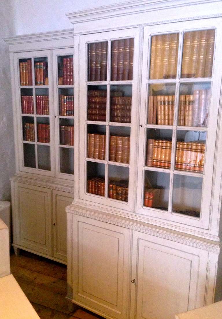 Large Pair of Swedish Kitchen or Library Cabinets at 1stDibs