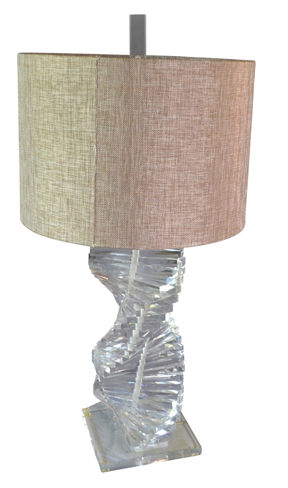 DNA Lucite Lamp, Mid-Century at 1stDibs | lucite dna table