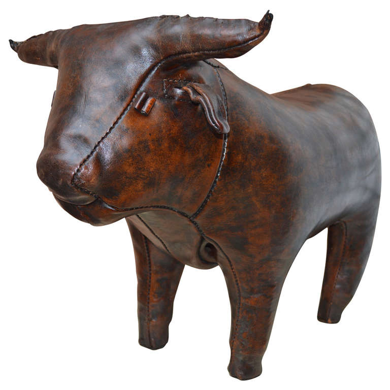Abercrombie and Fitch Leather Bull at 1stDibs