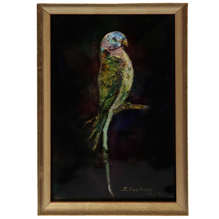 Enameled Wall Plaque by Limoges For Sale at 1stDibs