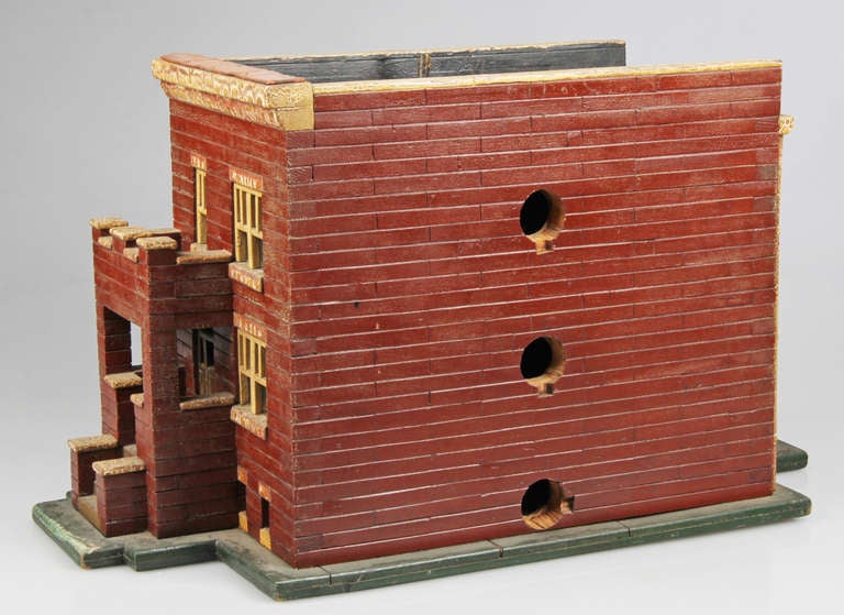 Wood Model of Chicago Brick Two Flat...1920's at 1stDibs