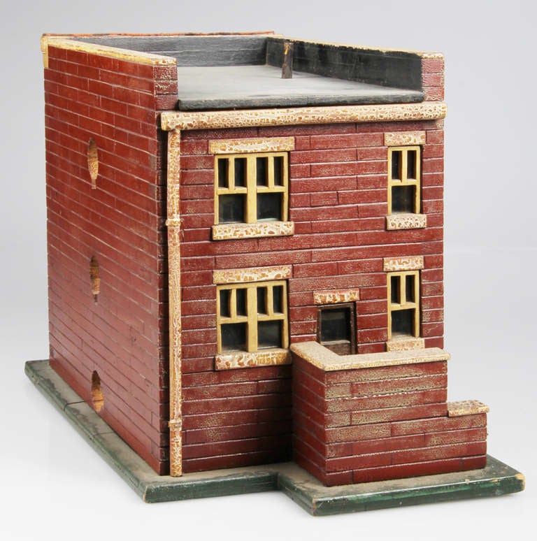 Wood Model of Chicago Brick Two Flat...1920's at 1stDibs