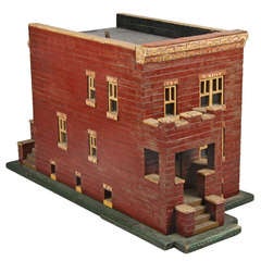 Wood Model of Chicago Brick Two Flat...1920's at 1stDibs