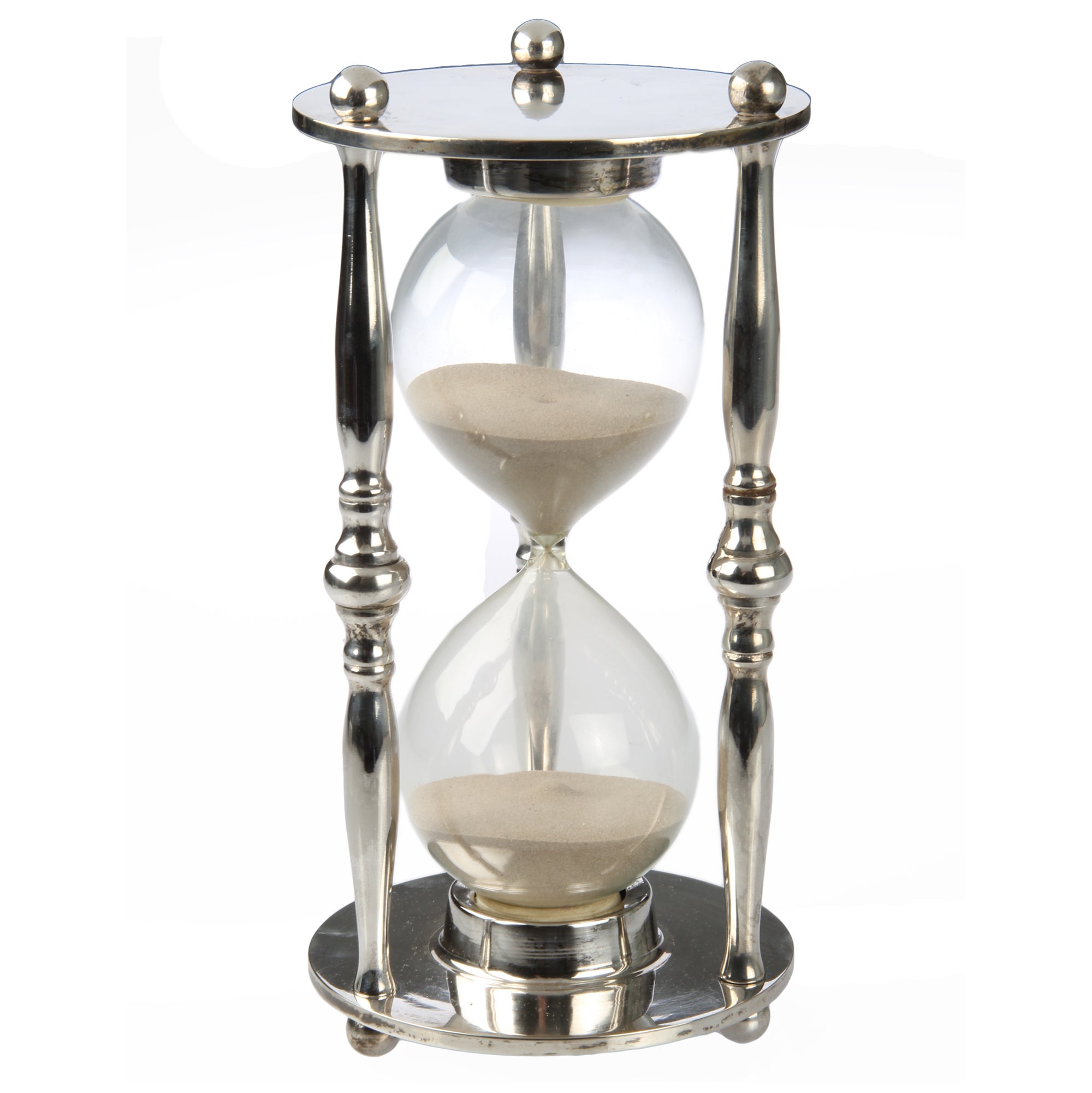 Silver Plated Hour Glass at 1stDibs
