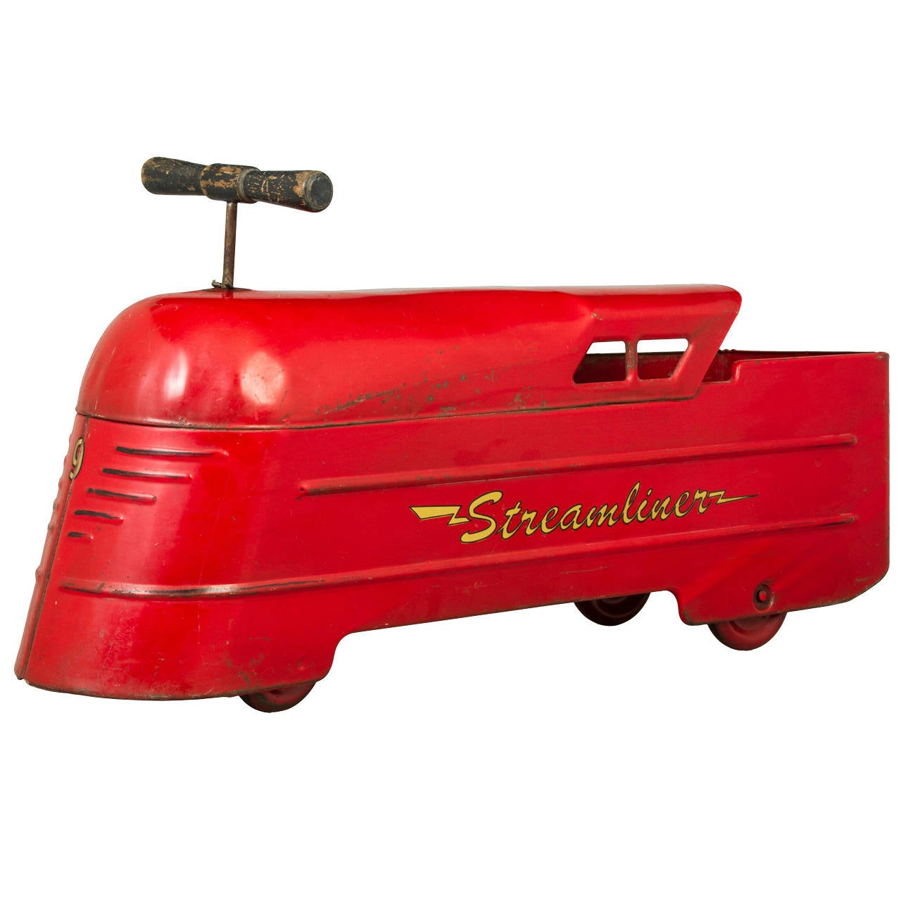 Art Deco Modernist Streamliner Ride on Locomotive Toy, 1937 by Marx at ...